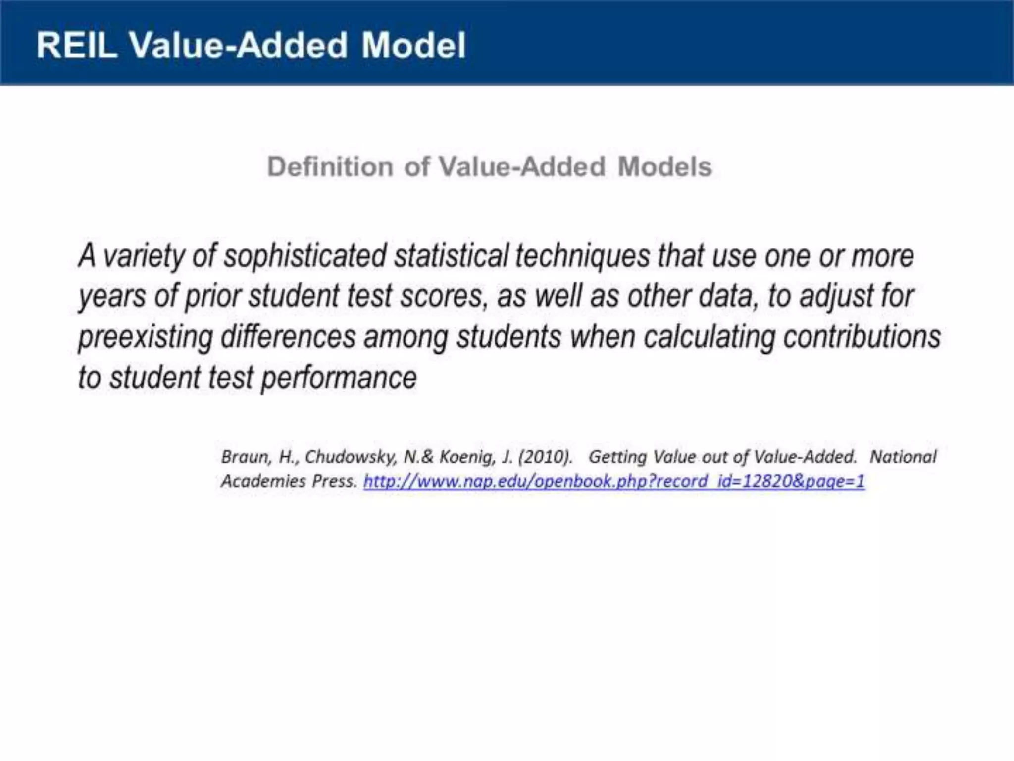 The REIL Value Added Model | PPT