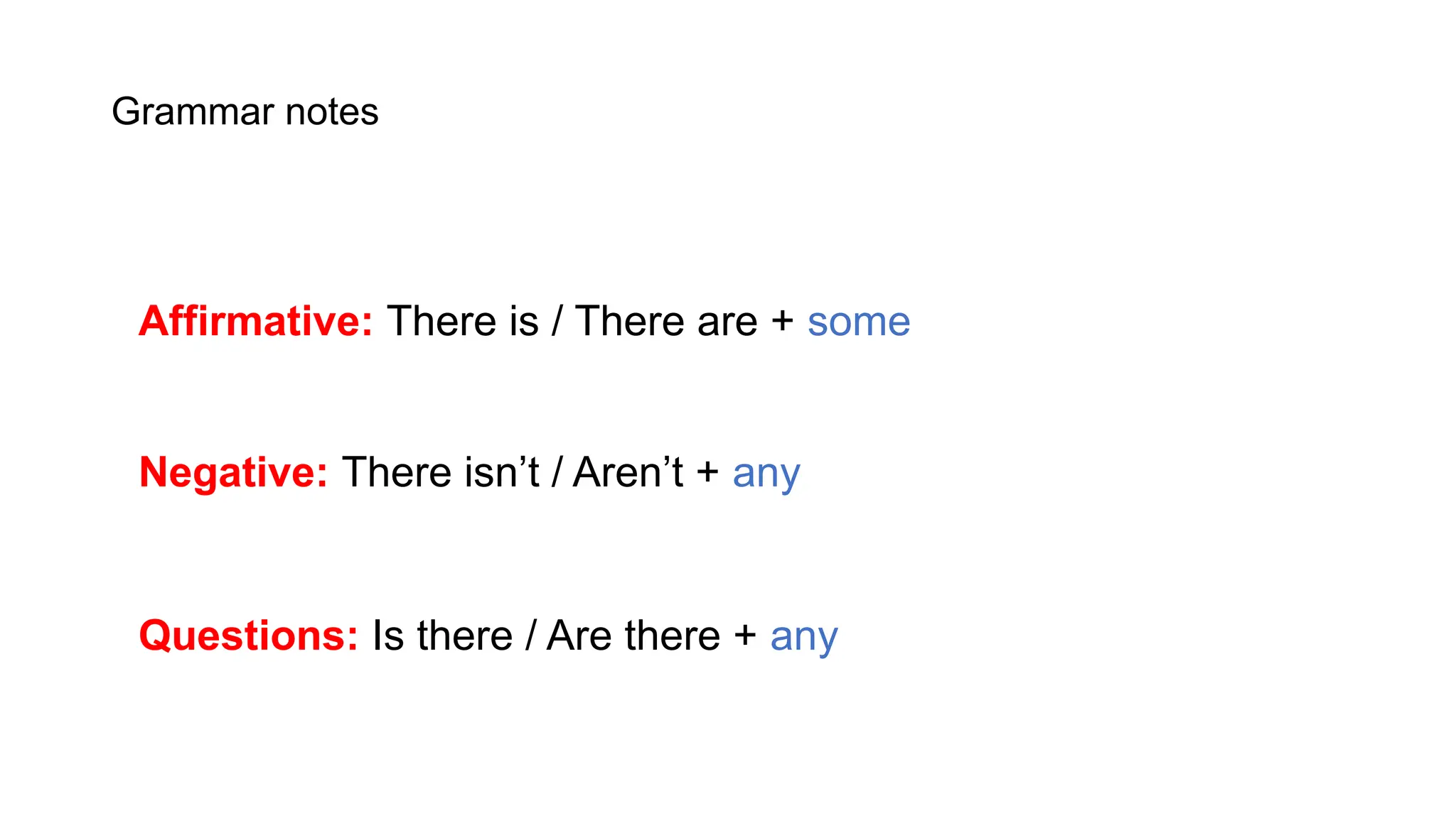 There is - there are grammar, exercises and explanation | PPTX