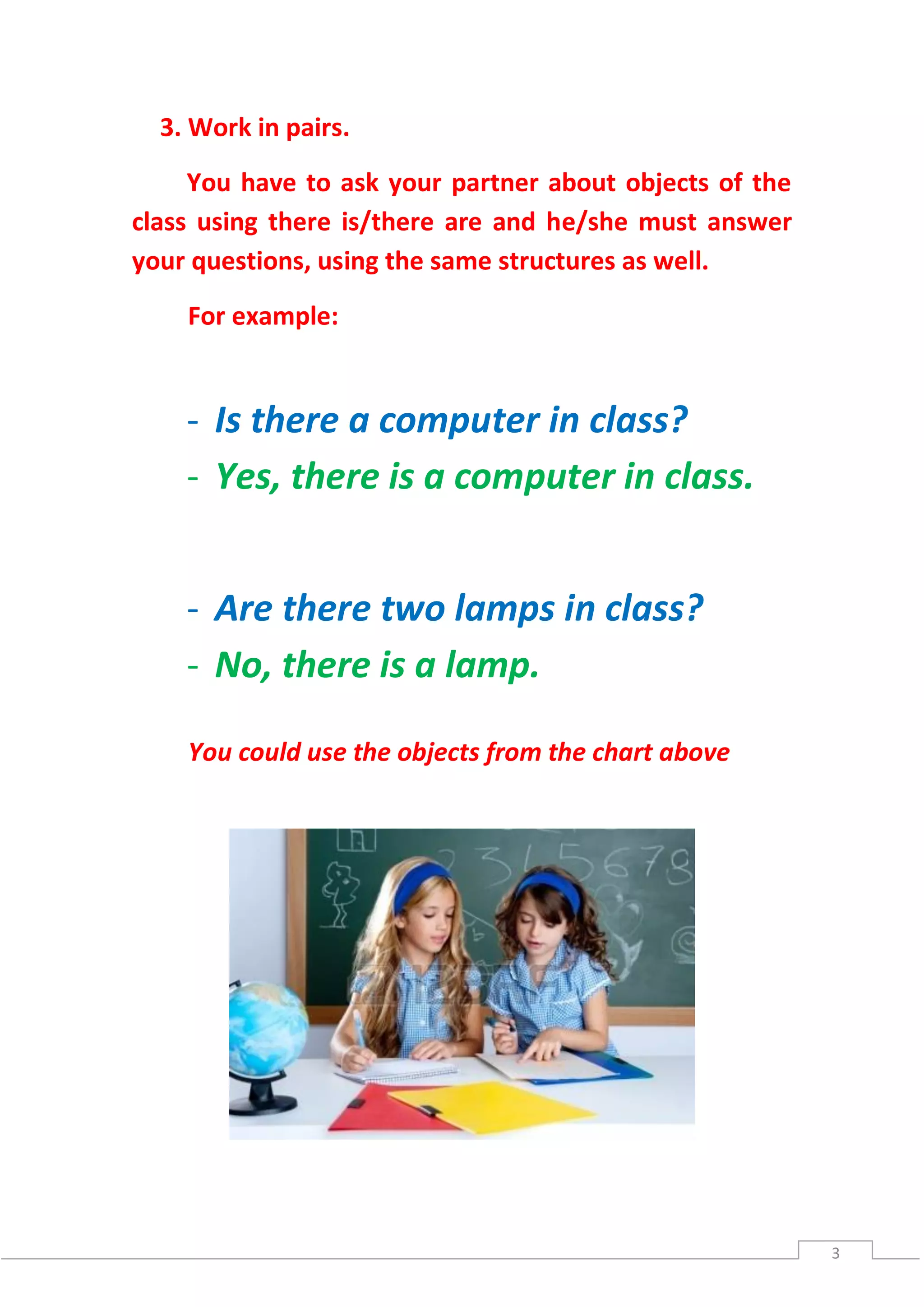 There is there are and class vocabulary | PDF
