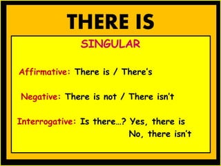 There is and there are | PPTX