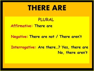There is and there are | PPTX
