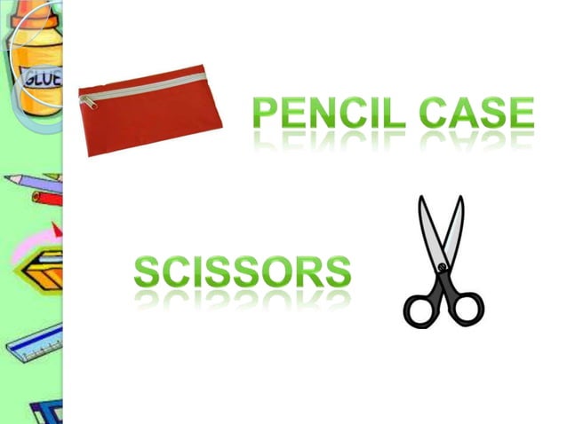 There is and there are with school objects vocabulary | PPTX