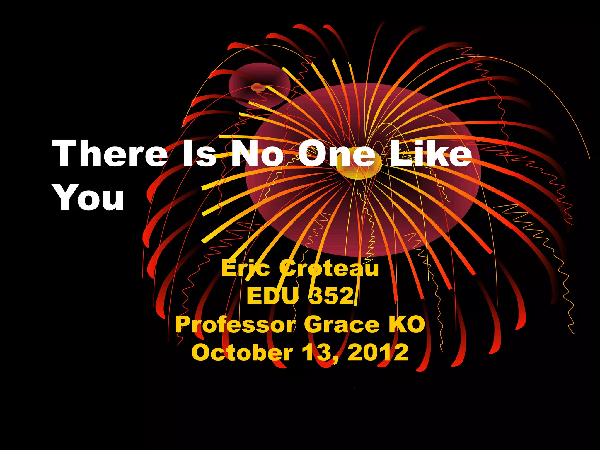 There is no one like you | PPT