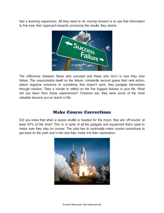 There Is No Such Thing As Failure - success resources richard tan | PDF