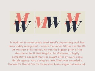 Mark Wnek's Video Biography | PPT