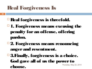 There is power in forgiveness in marriage | PPT