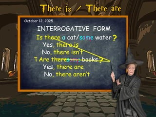 THERE IS THERE ARE a an some any quantifiers | PPTX