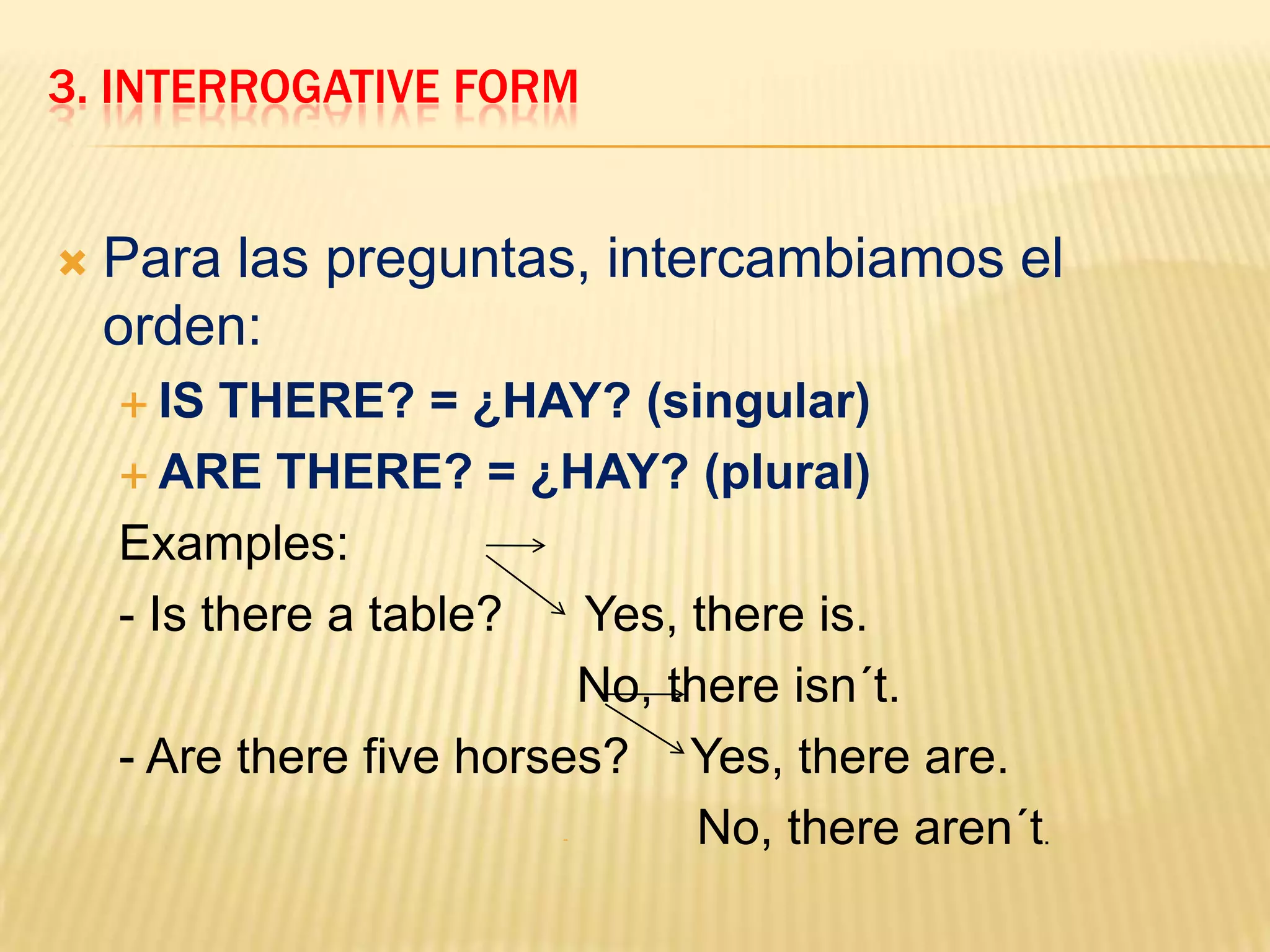 There is there are in spanish simplificado | PPTX