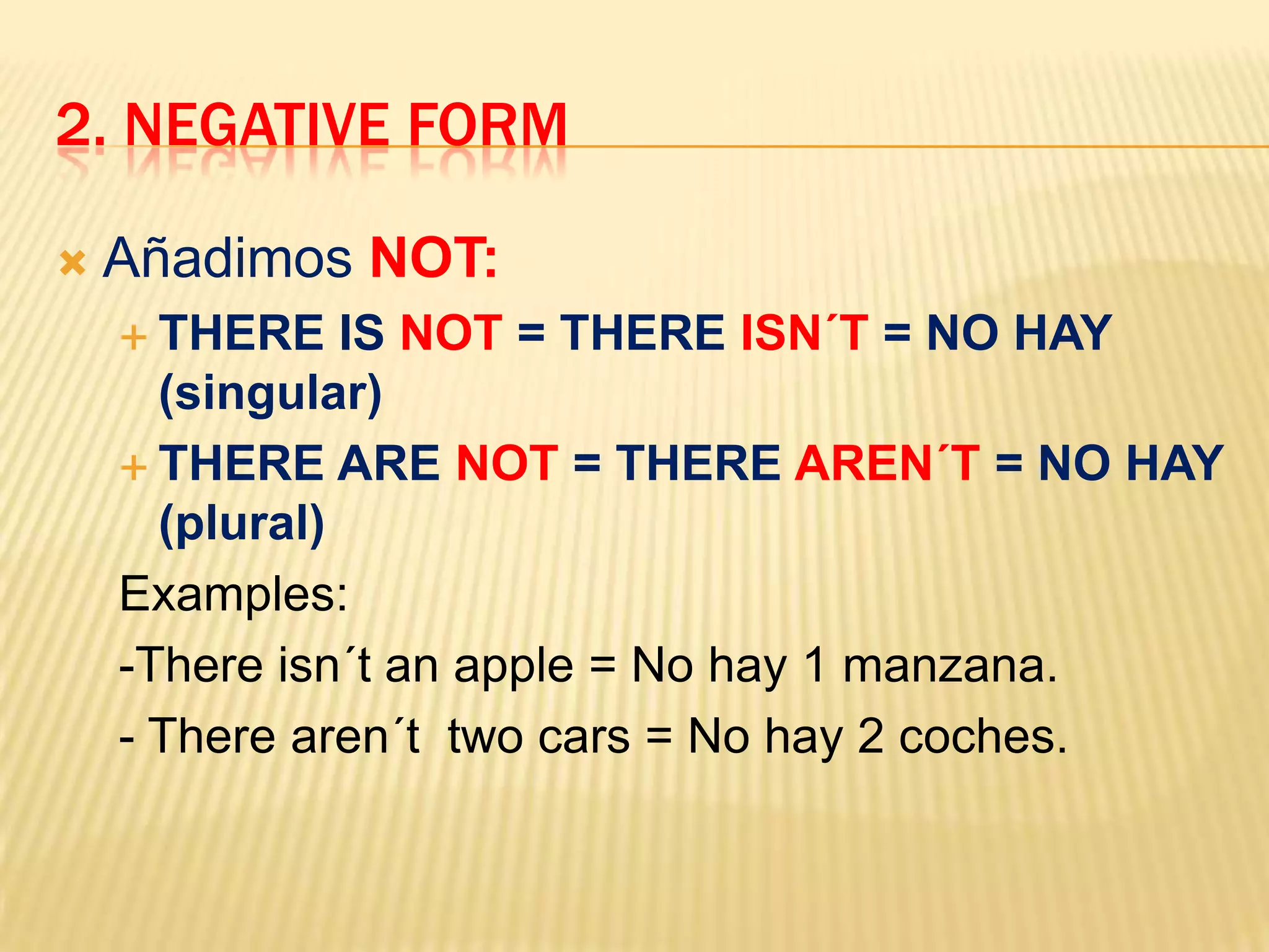 There is there are in spanish simplificado | PPTX