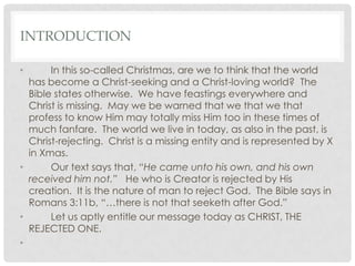 The Rejected Christ | PPTX