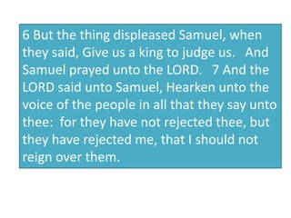 The rejected king | PPT