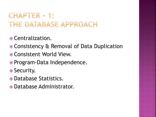 The Relational Database - Chapter 1 | PPT