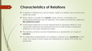 The relational data model part[1] | PPTX