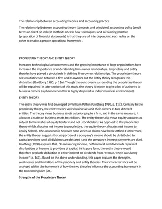 The relationship between accounting theories and accounting practice.docx