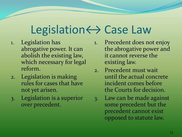 Relationship between different sources of law in the mauritian legal ...