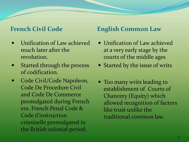 Relationship between different sources of law in the mauritian legal ...