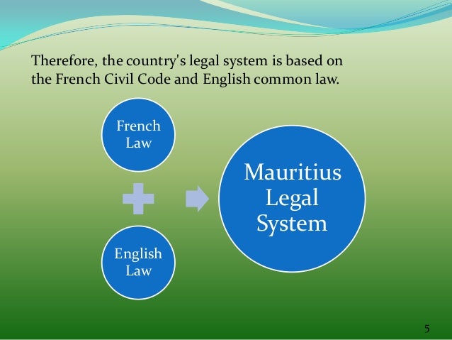Relationship between different sources of law in the mauritian legal