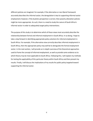 The relationship between formal and informal employment in south africa ...