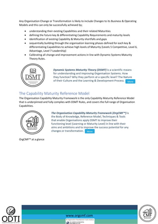 The relationship between Business model, Operating Model & Capability ...