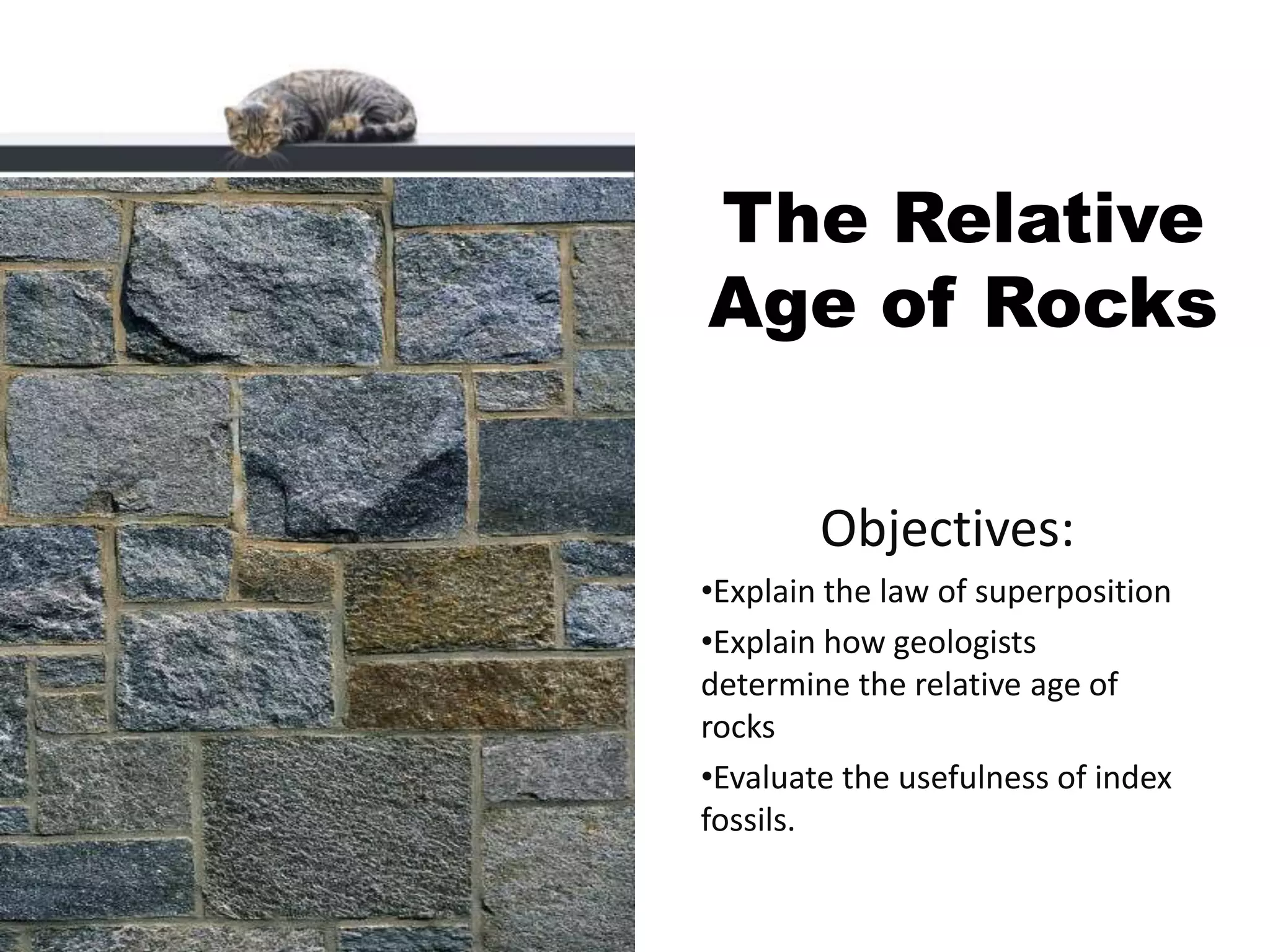 The relative age of rocks | PPTX