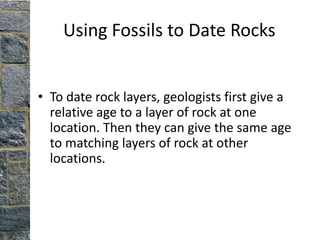 The relative age of rocks | PPTX