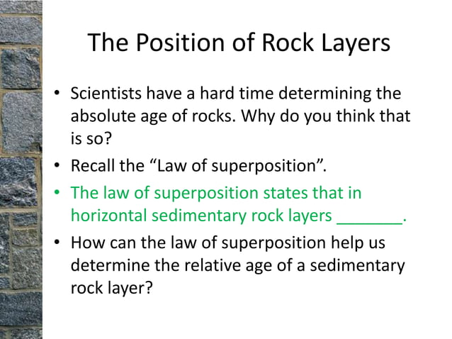 The relative age of rocks | PPTX