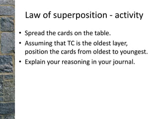 The relative age of rocks | PPTX