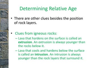 The relative age of rocks | PPTX