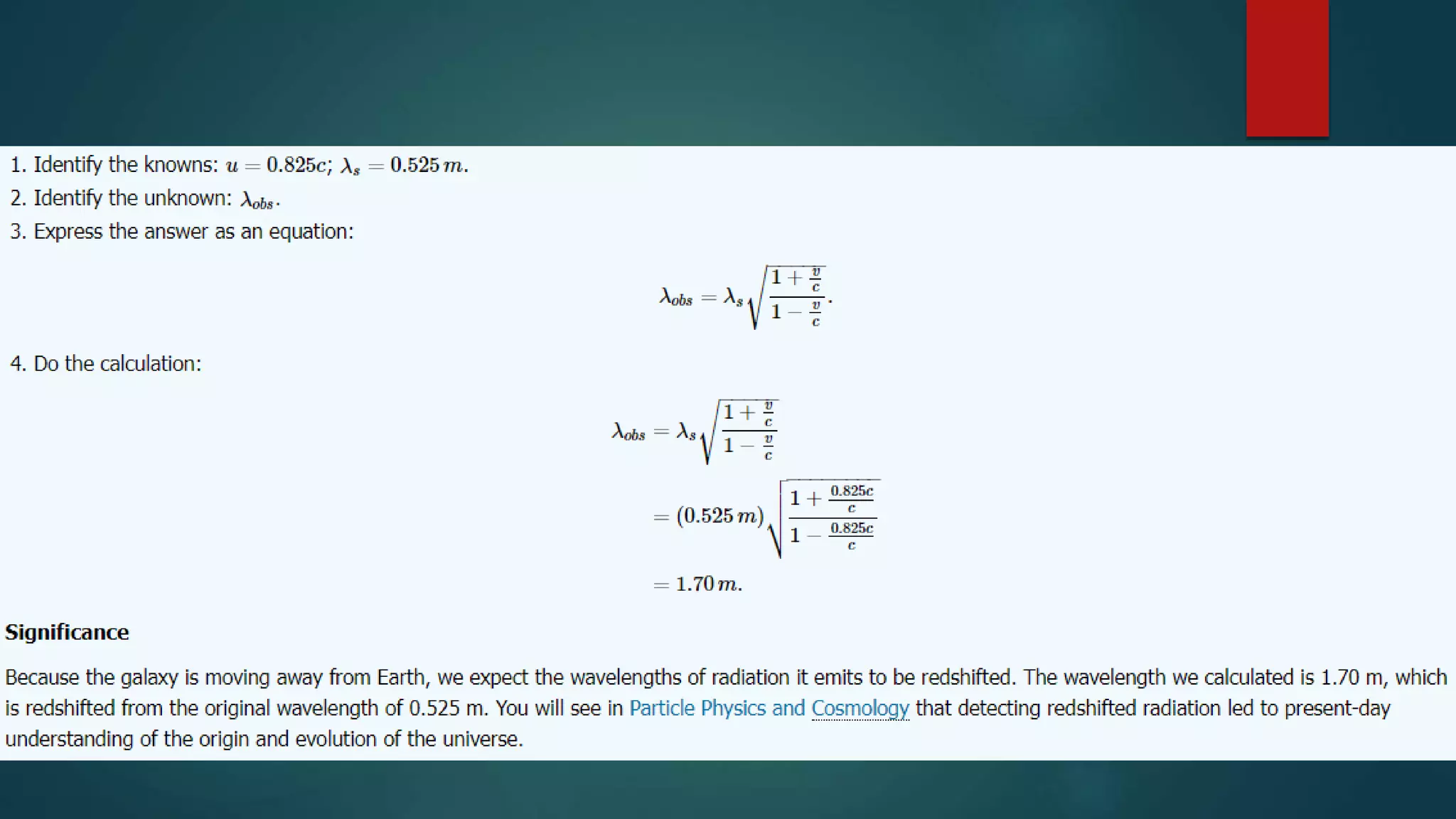 The relativistic doppler effect for light.pptx
