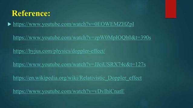 The relativistic doppler effect for light.pptx | Physics | Science