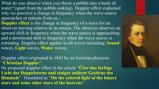 The relativistic doppler effect for light.pptx | Physics | Science