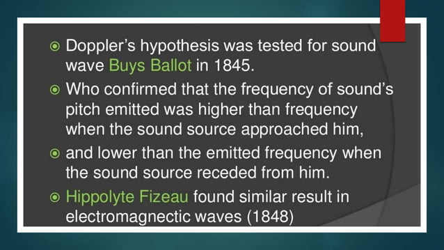 The relativistic doppler effect for light.pptx | Physics | Science