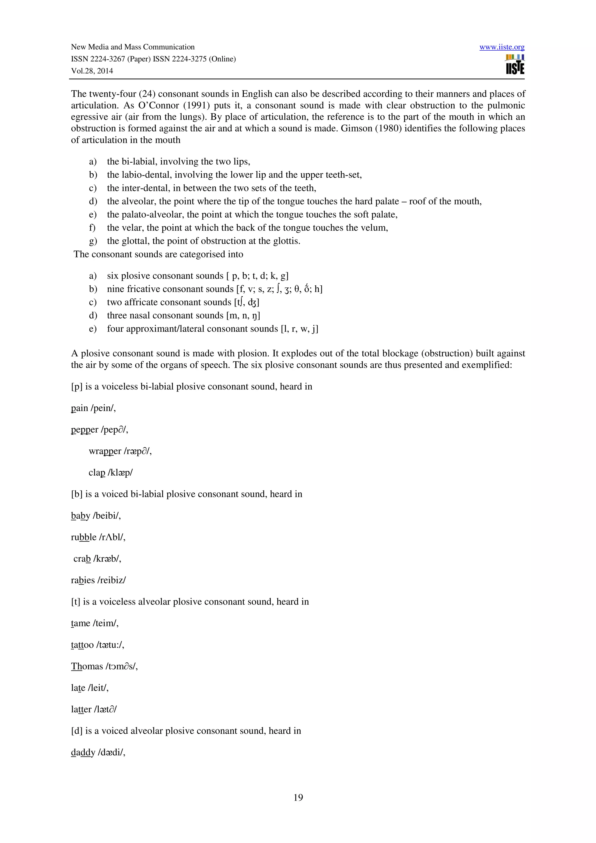 The relevance of phonology to communication studies | PDF