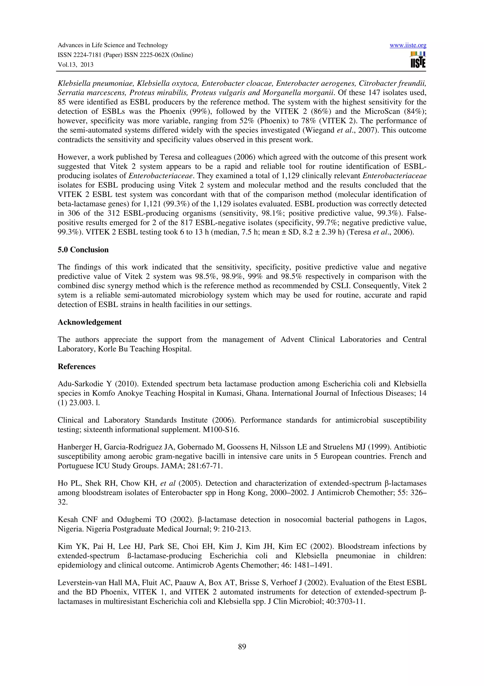 The Reliability Of Using Vitek 2 Compact System To Detect Pdf