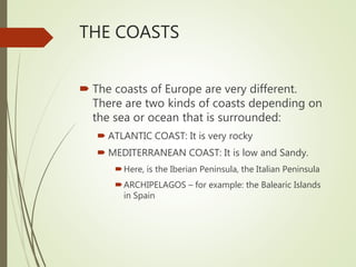 The relief of europe | PPTX