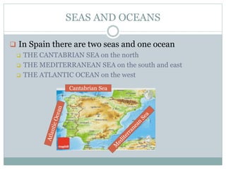The relief of spain 3rd of primary social science | PPTX