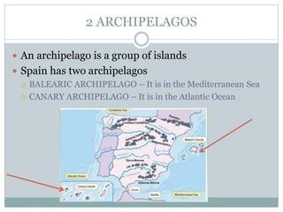 The relief of spain 3rd of primary social science | PPTX