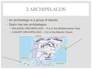 The relief of spain 3rd of primary social science | PPT