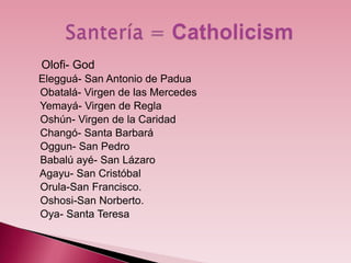 The religion in cuba by Olivia | PPTX | World/International Music | Music