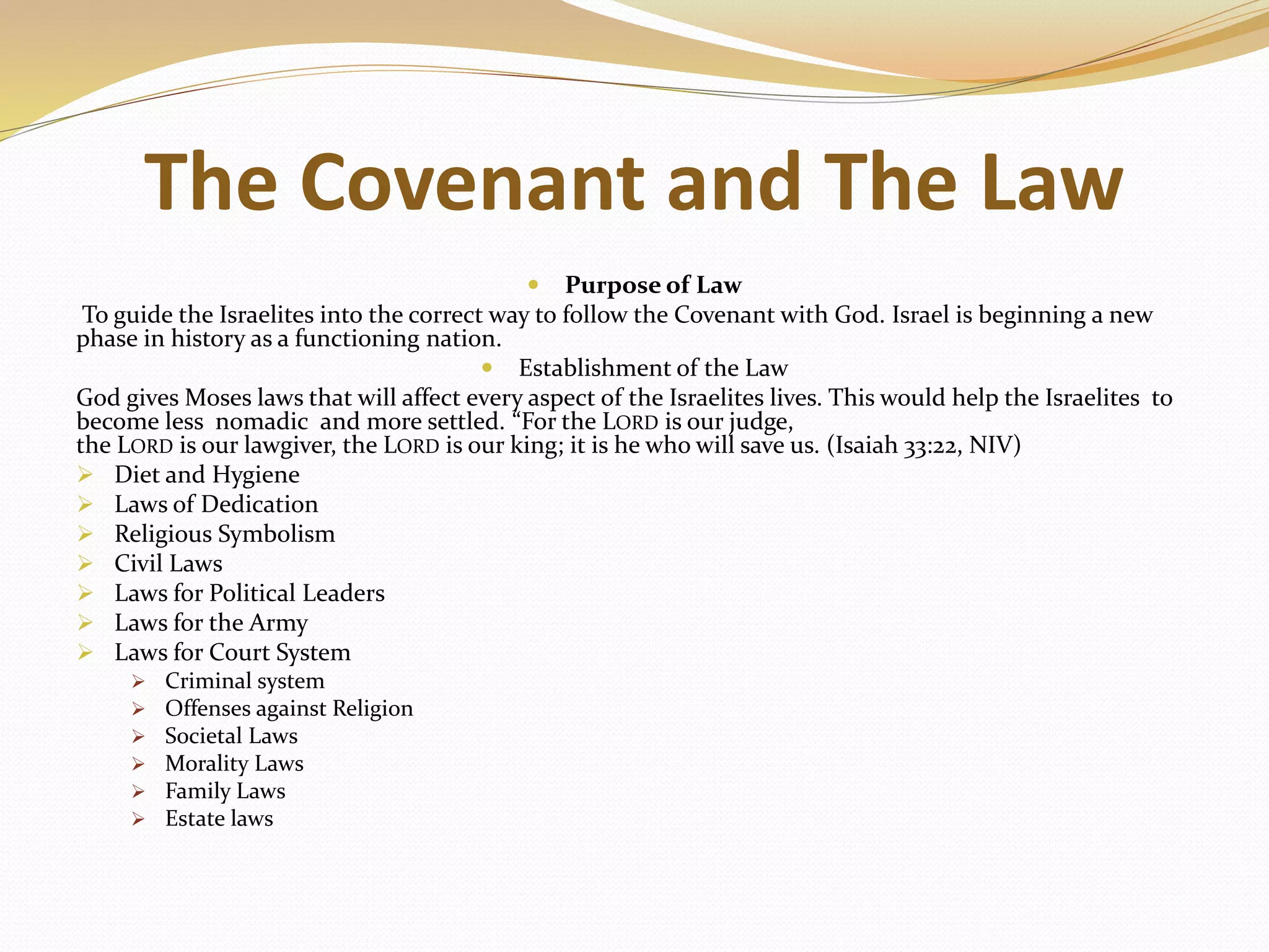 The Religious observances in the Old Testament | PPTX | Christianity ...