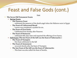 The Religious observances in the Old Testament | PPT