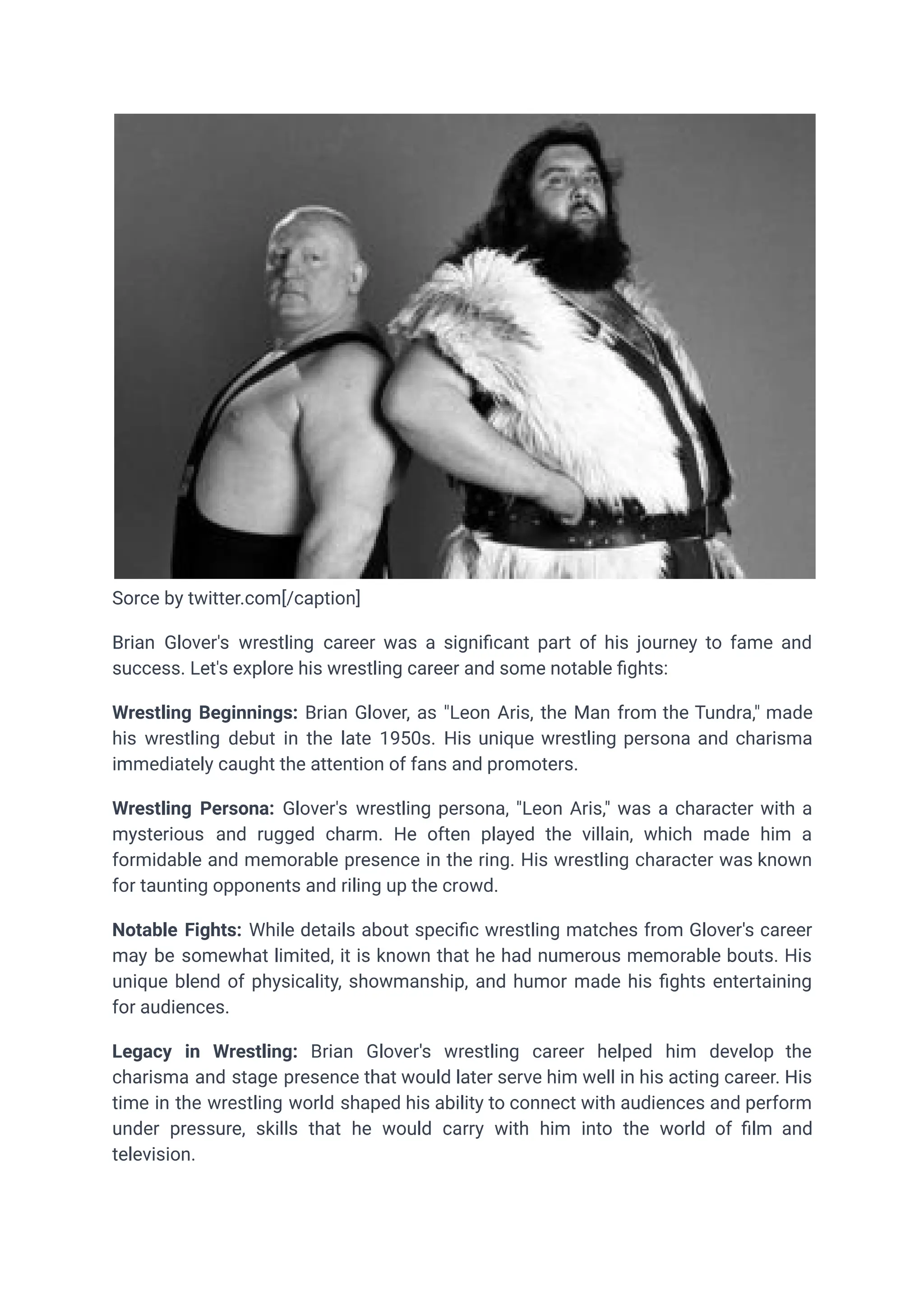The Remarkable Life and Legacy of Brian Glover | PDF