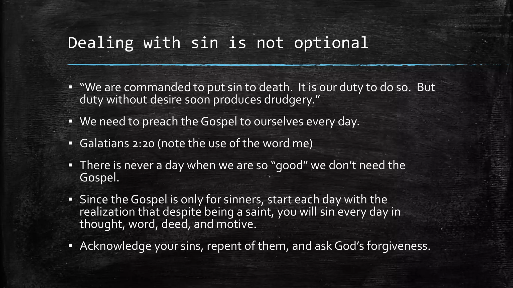 The Remedy for Sin | PPTX
