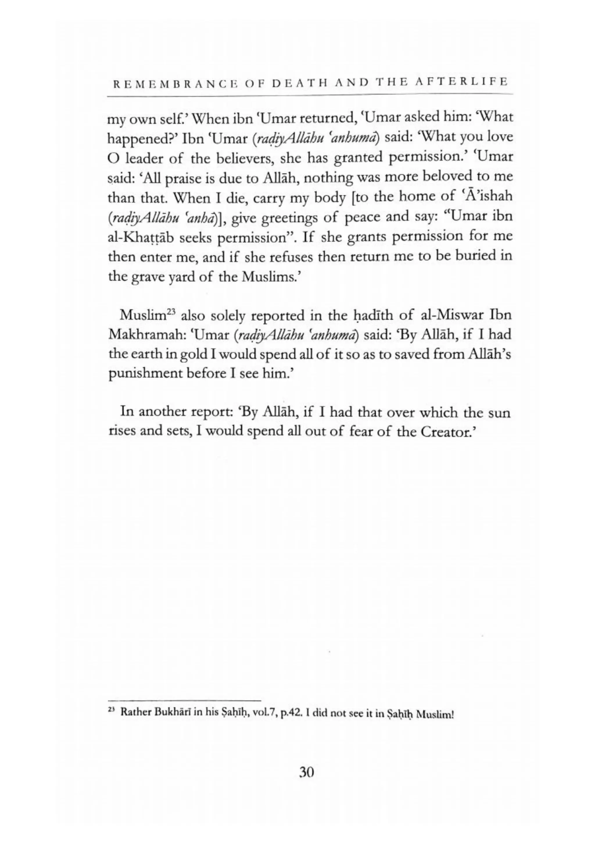 The Remembrance of Death and the Afterlife - by Imam Qudamah al-Maqdisi ...
