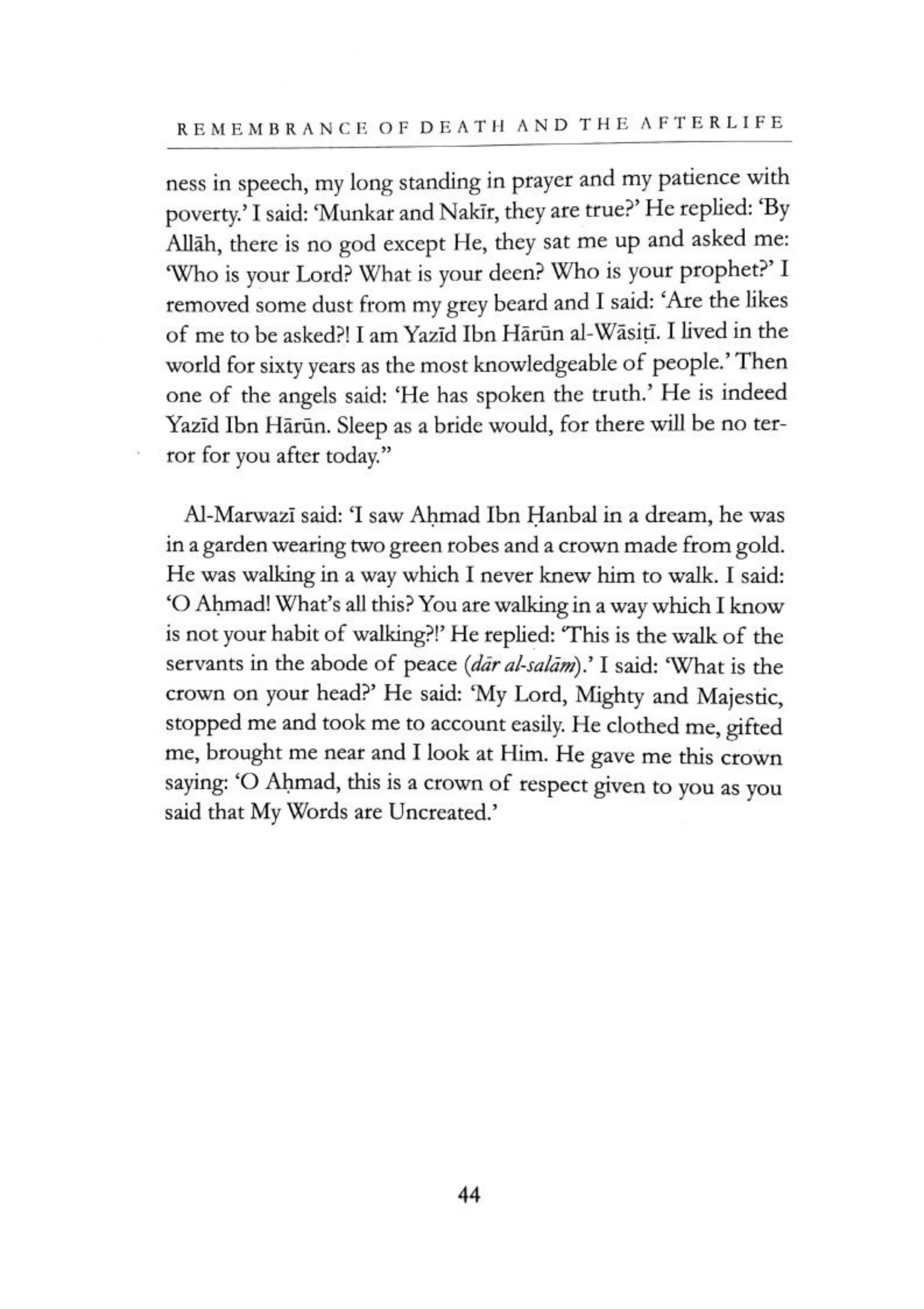 The Remembrance of Death and the Afterlife - by Imam Qudamah al-Maqdisi ...