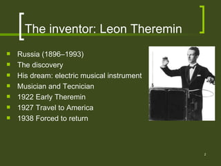 Javier Theremin | PPT