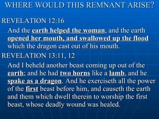 The Remnant Of Revelation 12 & 17 | PPT | Christianity | Religion ...
