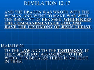 The Remnant Of Revelation 12 & 17 | PPT | Christianity | Religion ...