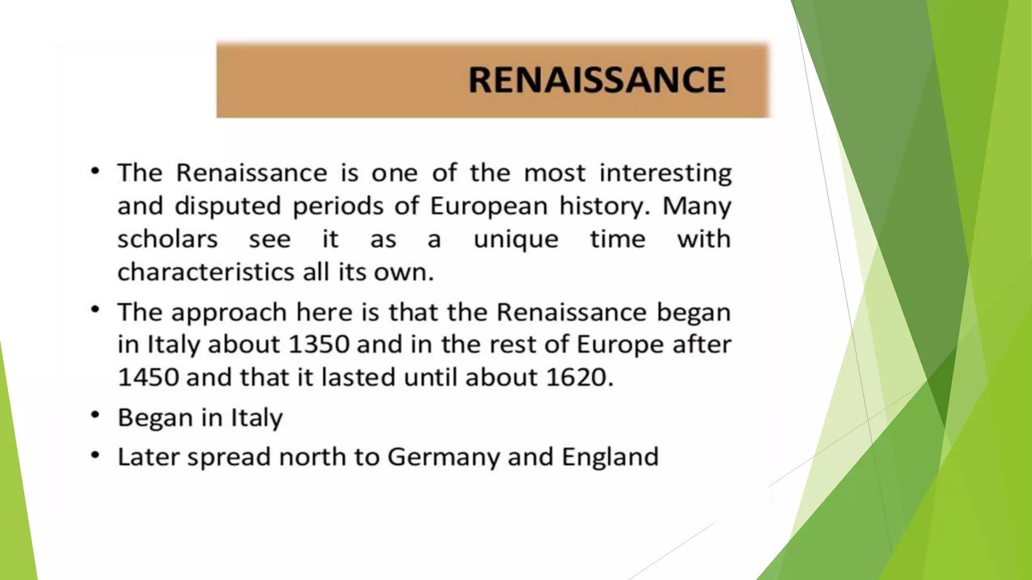 The Renaissance Age | PPTX