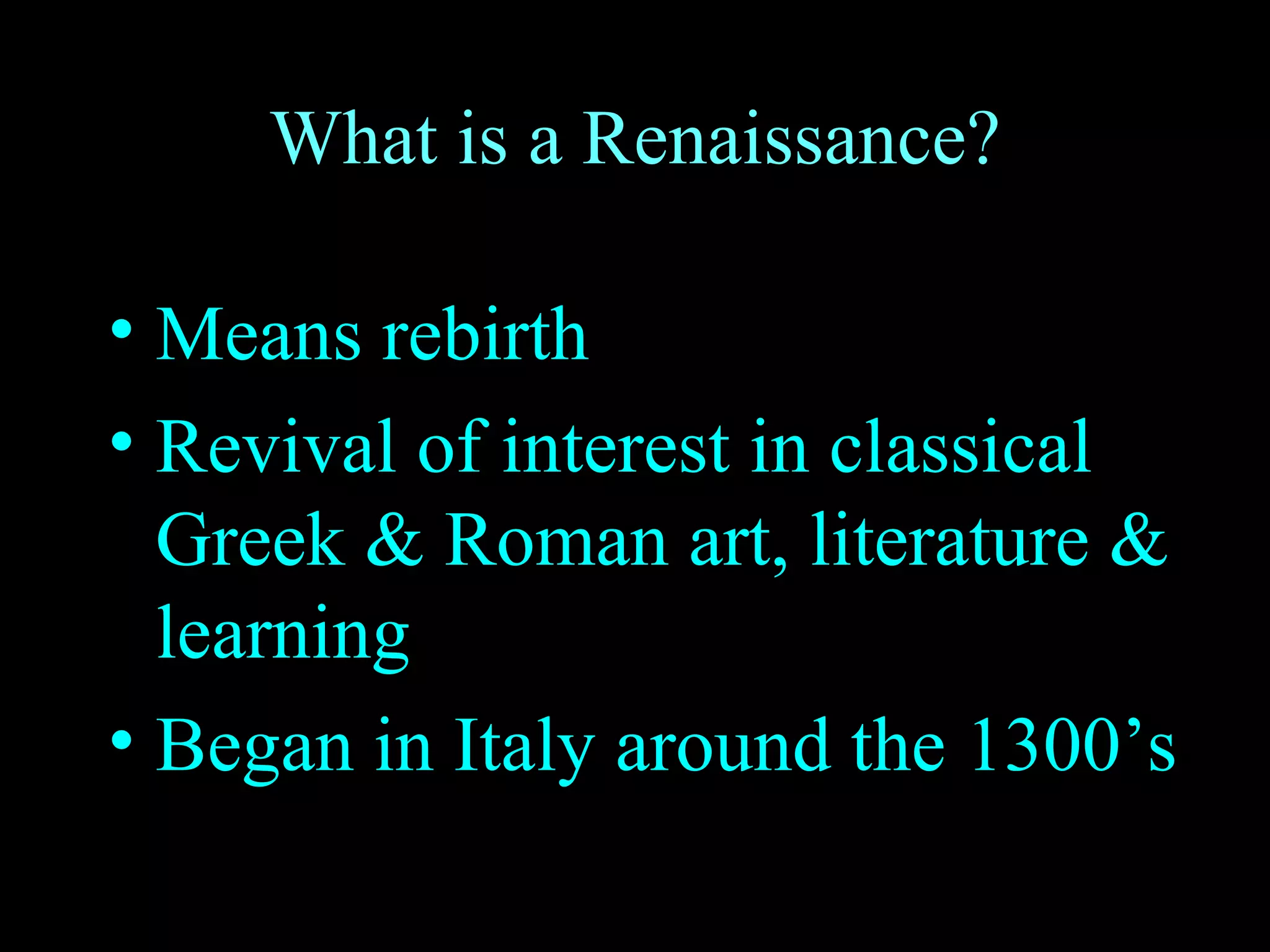The renaissance | PPT